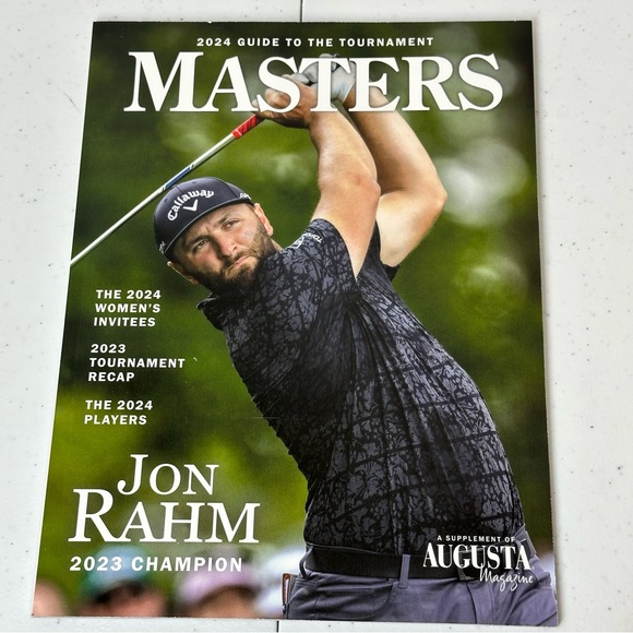 Masters | Other | 224 Masters Golf Tournament Guide With John Rahm On ...